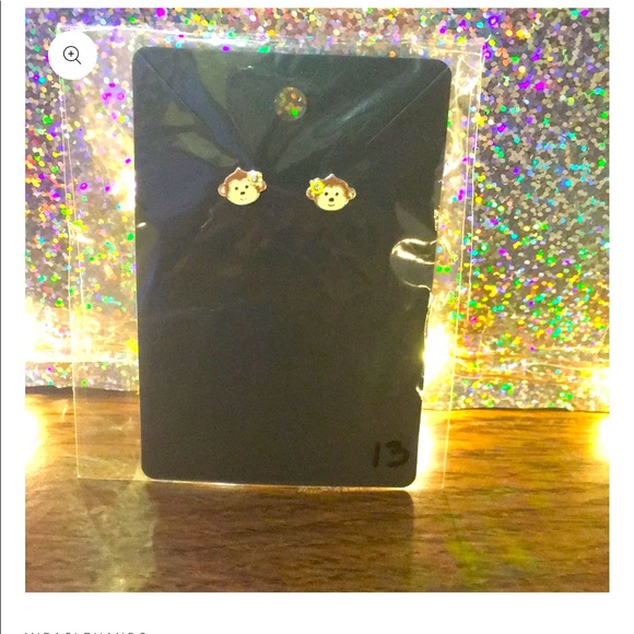 Claire's | Accessories | 3 For 5 Tiny Charm Monkey Diamond Earrings ...